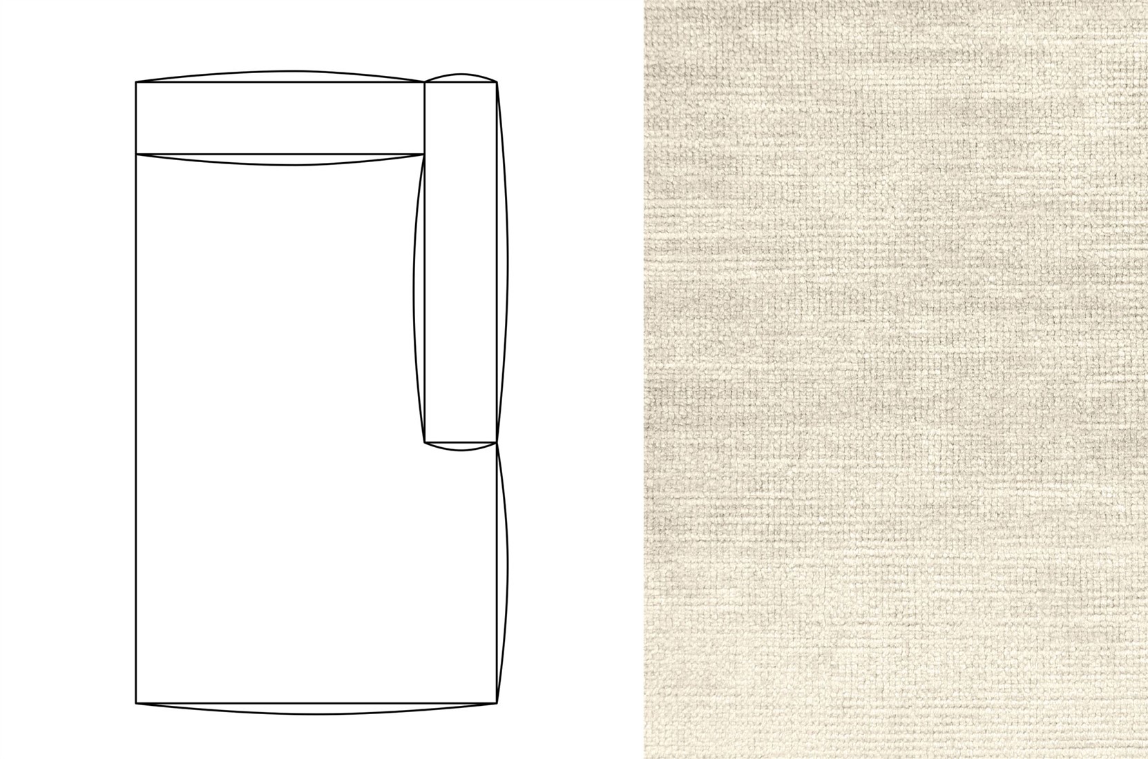 Boss Right Lounge Unit S Avignon Pearl (736) Versmissen