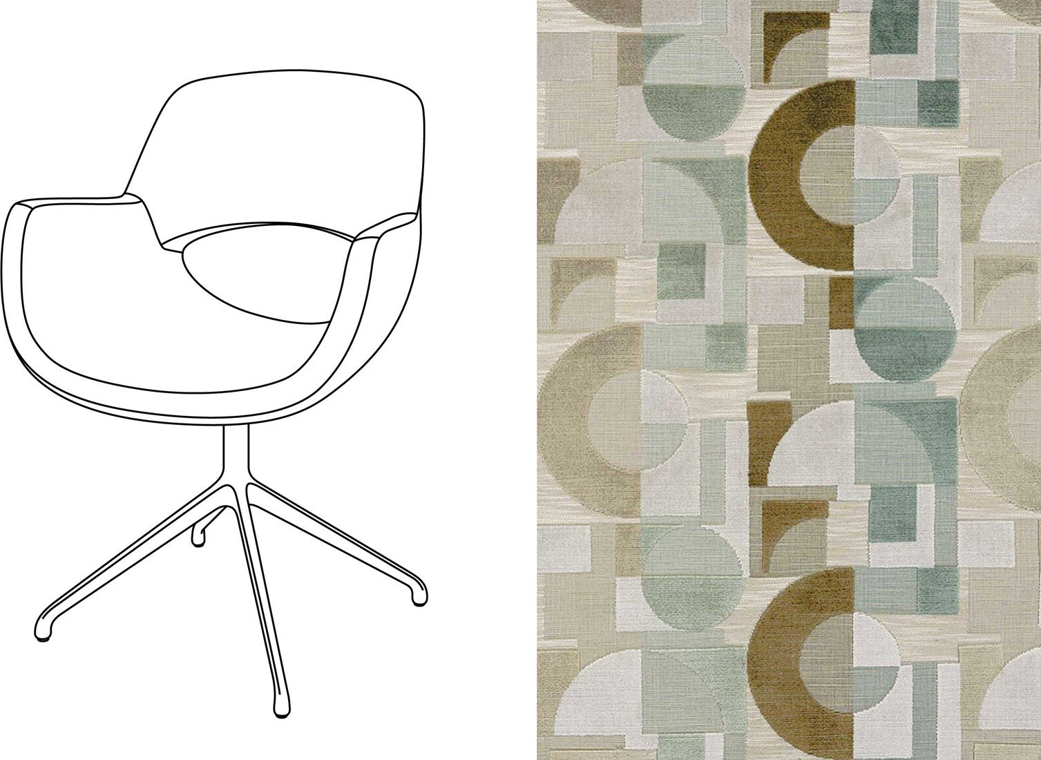 Maddox Dining Chair with G14 legs Arches-002 Versmissen