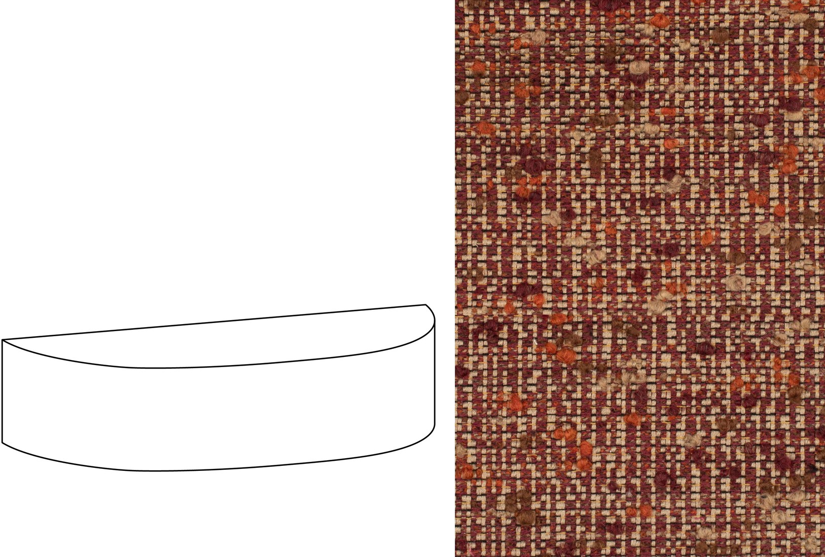 Mahé Half Round Seating Unit Nymphea 57 Versmissen