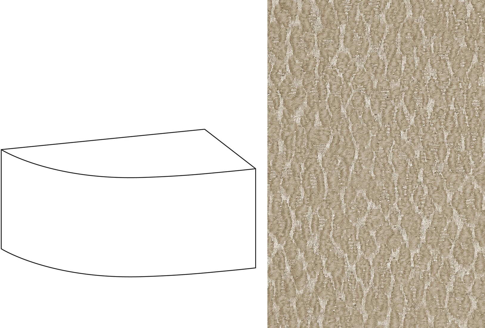 Mahé Quarter Round Seating Unit Left Magma 01 Versmissen