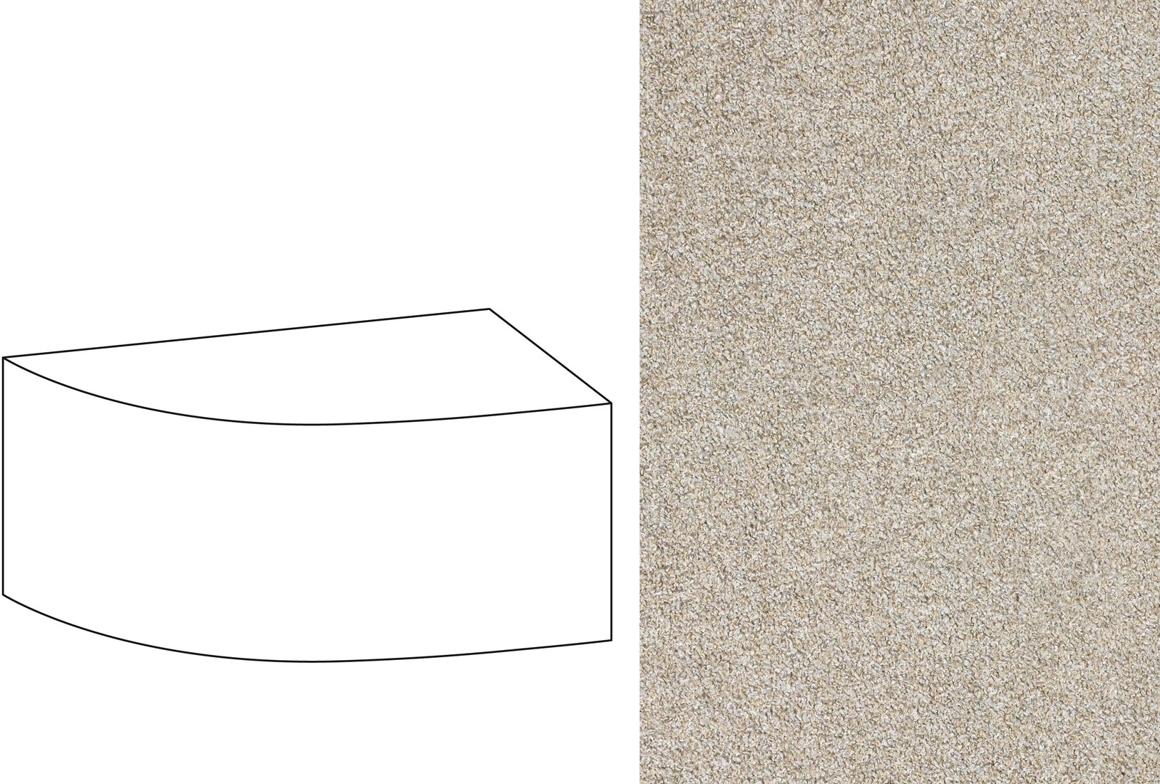 Mahé Quarter Round Seating Unit Left Nobu-05 Versmissen