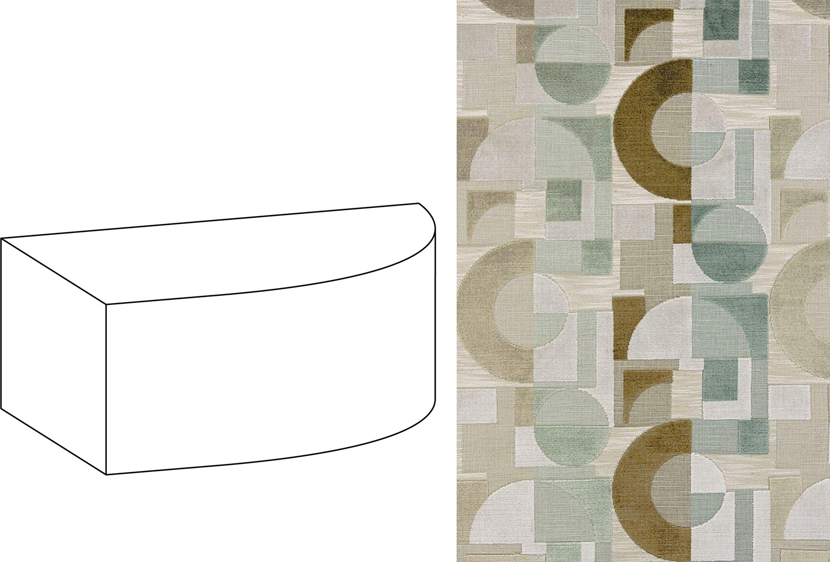 Mahé Quarter Round Seating Unit Right Arches-002 Versmissen