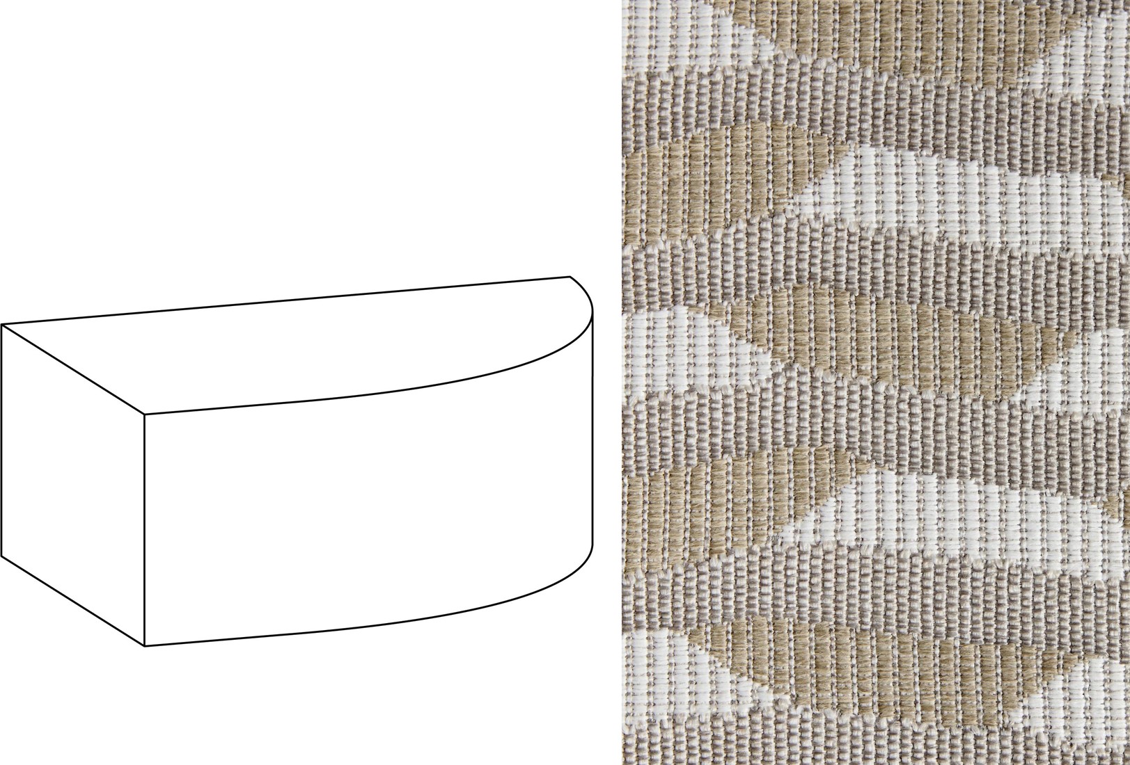 Mahé Quarter Round Seating Unit Right Escala 06 Versmissen