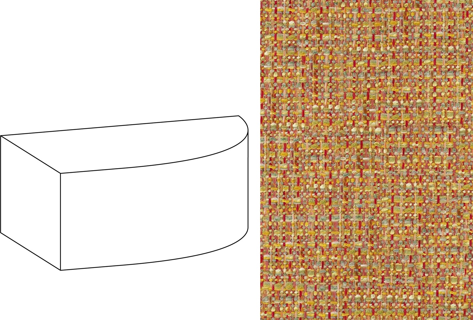 Mahé Quarter Round Seating Unit Right Seattle-05 Versmissen