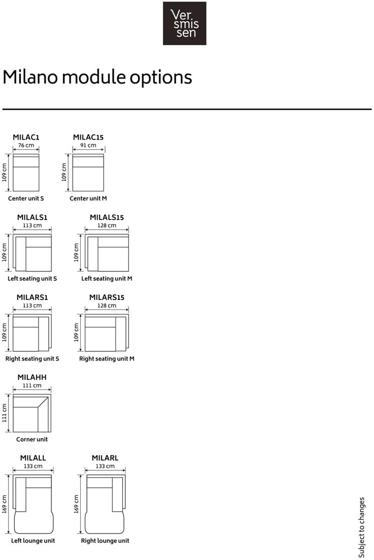 Milano Corner Unit Seattle-01 Versmissen