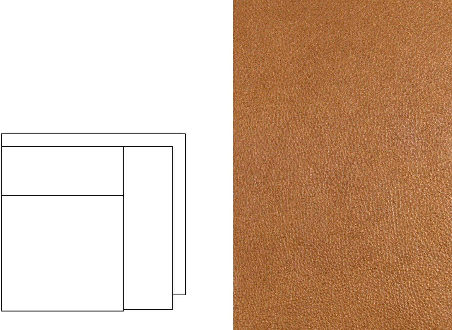 Milano Right Seating Unit S Divino Cognac Versmissen