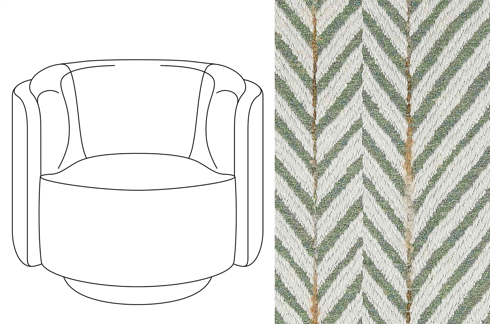 New Savoy Swivel Chair Zulu-13 Versmissen