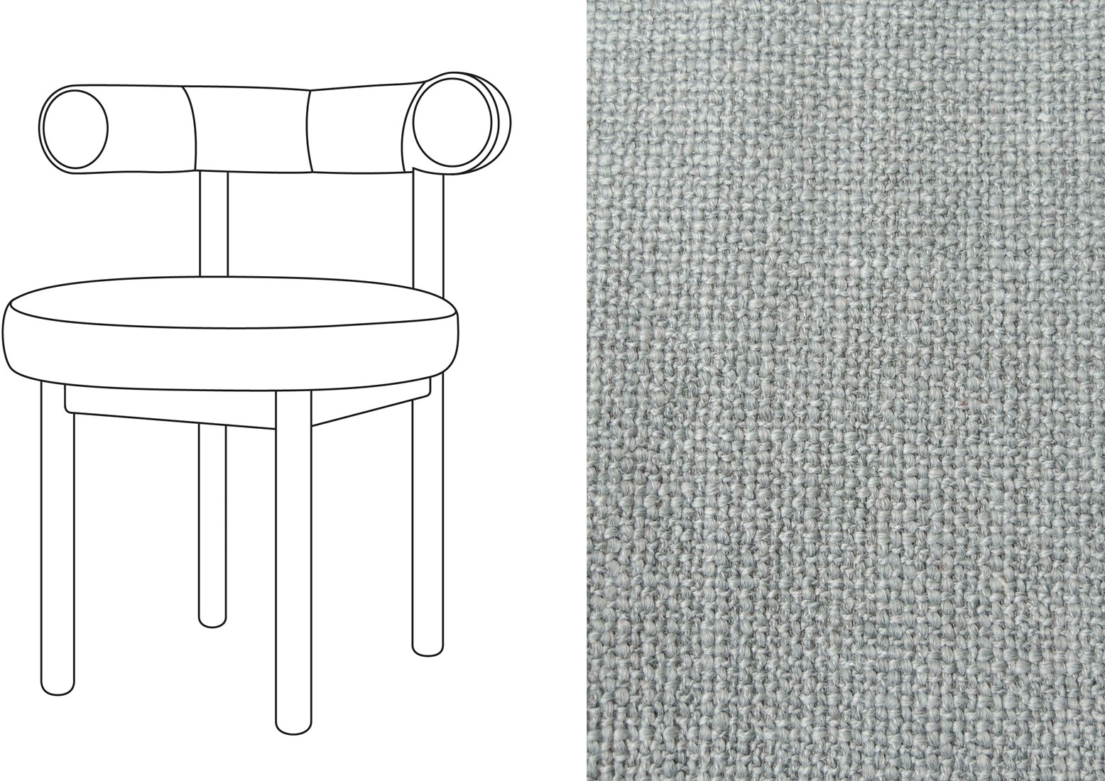 Sosis Dining Chair Paco Acier Versmissen